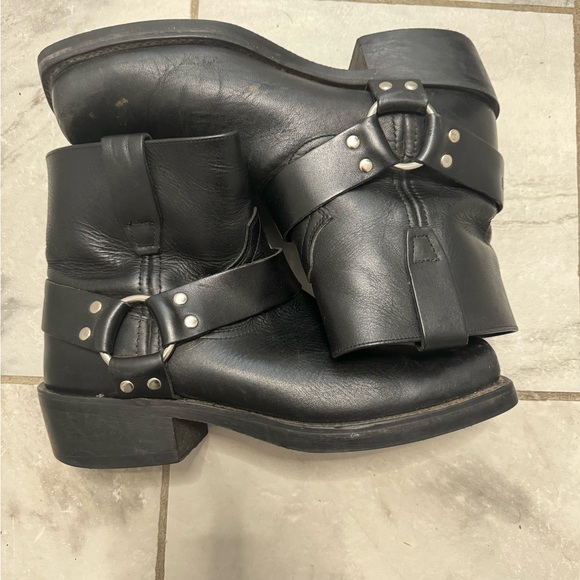 Durango | Shoes | Vintage Durango Black Leather Biker Harness Engineer ...